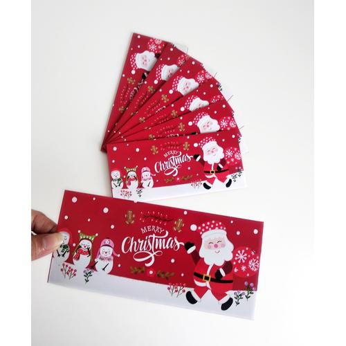 Jual Amplop Red Natal Angpao Merry Christmas Motif Santa Claus Glosy ...