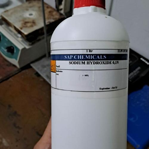 Jual Sodium Hydroxide 0.1 N NaOH 0.1 N Natrium Hidroksida 1 ltr - Kota ...