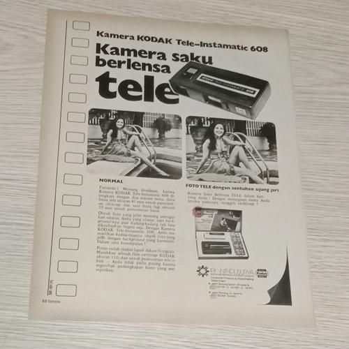 Jual Iklan Cetak Jadul Kamera Kodak Tele-instamatic 608 - Kota Bandung ...