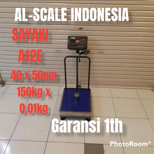 Jual Timbangan duduk SAYAKI digital Timbangan lantai + pagar 100kg x ...