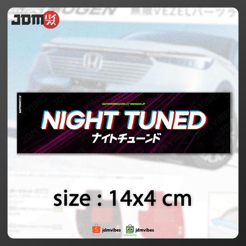 Jual Sticker JDM Saitoworks Night Tuned Japan Stiker Vinyl Waterproof ...