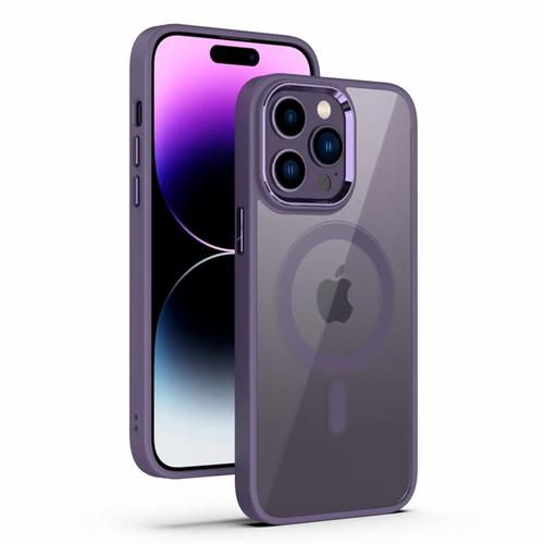 Jual Case iPhone 14 Pro Max Plus Magsafe Casing Clear Acrylic Magnetic ...