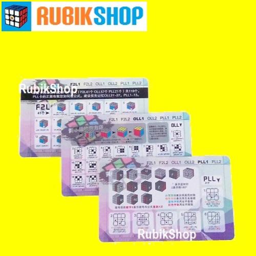 Jual CFOP CARD CROSS F2L OLL PLL / KARTU RUMUS ALGORITMA RUBIK - Jakarta Pusat - bhaktidemeter ...