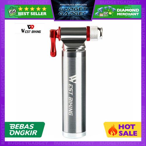Jual West Biking Pompa Angin Ban Sepeda CO2 Portable Inflator Bike Pump ...