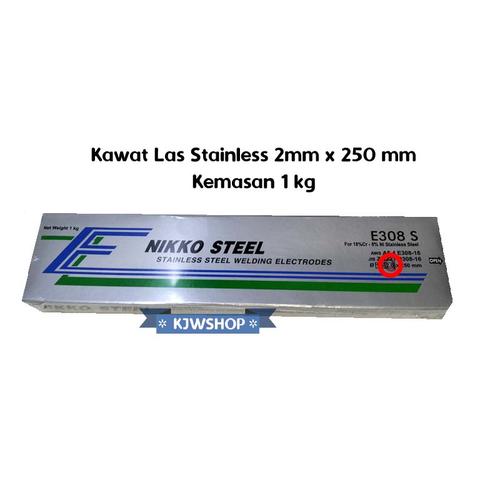 Jual Kawat Las Stainless Nikko 2 mm x 250 mm Welding Pakan Stenlis 2mm ...