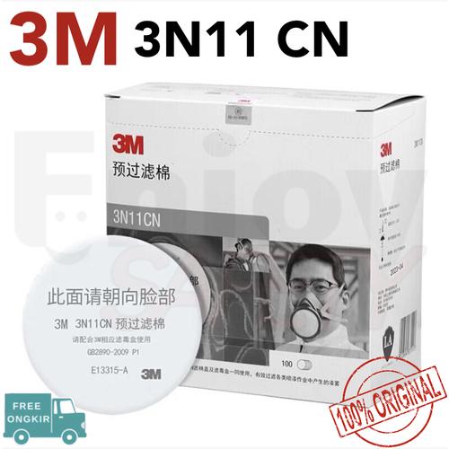 Jual 3M 3N11 CN KN95 Filter Cotton for Maks 3M 3200 CartrIdge - 3N11 CN ...