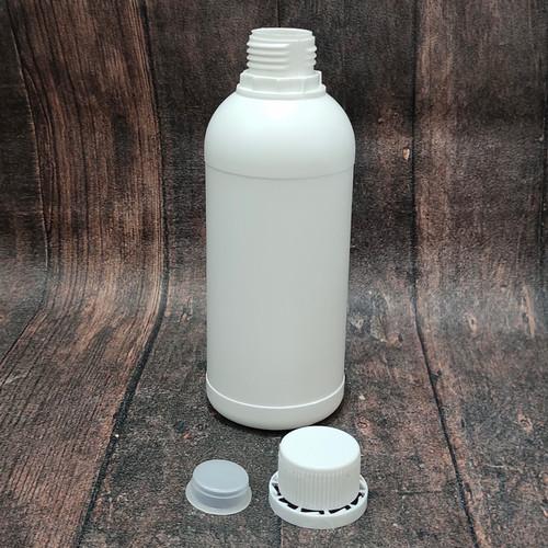 Jual Botol Cairan 500ml Plastik HDPE Putih Solid / 500 ml / 1/2 Liter ...