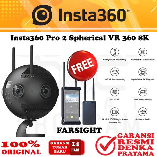 Promo Insta360 Pro II + Farsight / Insta 360 Pro 2 Spherical VR 360 8K Camera - Original Cicil 0 ...