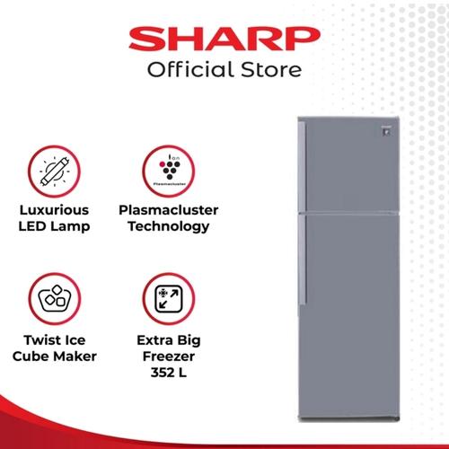 Jual Kulkas Sharp SJ-450GP-SD | 2 pintu SJ450 GP plasmacluster 352L ...