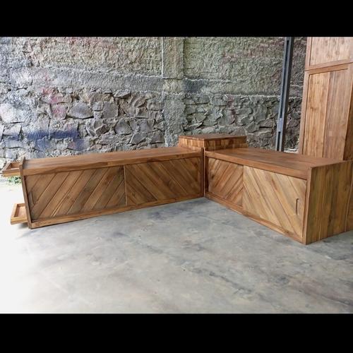 Jual bangku rak sepatu helm L (180+145)*45*43cm kayu lawasan - Kab ...