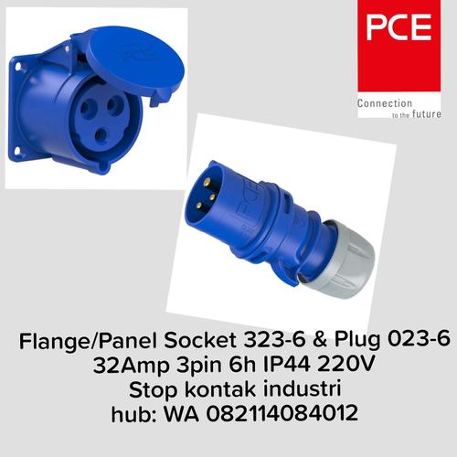 Jual PCE Socket Industri Flanged Straight & Plug 32A 3p 6h IP44 220v - Kab. Tangerang - Alvitama ...