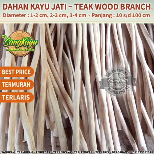 Jual Teak wood branch 40 cm macrame dahan ranting kayu jati bahan ...
