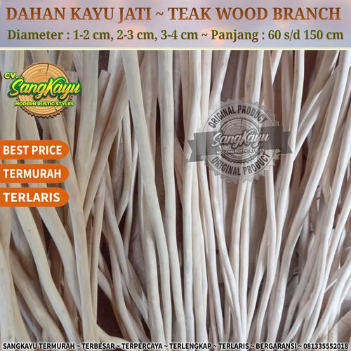 Jual Teak Wood branch 110 cm dahan ranting kayu jati bahan macrame ...
