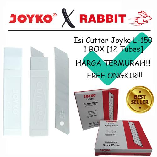 Jual Isi Cutter Joyko L-150 / Isi Cutter Besar L150 Joyko [1 BOX 12 ...
