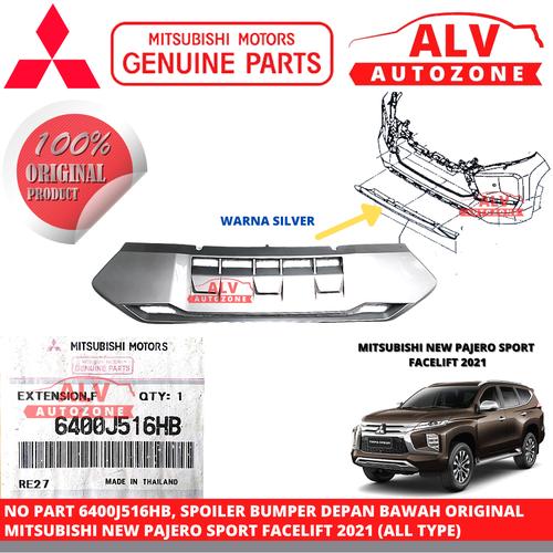Promo GARNISH SPOILER BUMPER DEPAN BAWAH Original New Pajero 6400J516HB ...