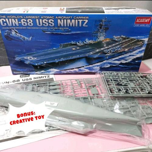 Jual Kapal Induk CVN-68 Nimitz Model Rakit Kit Academy - Puzzle 3D ...