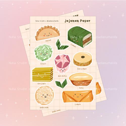Jual STICKER SHEET by nadianurhanifa | Jajanan pasar Traditional snack ...