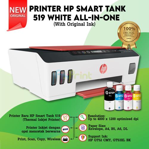 Jual HP SMART TANK 519 ALL IN ONE WIRELESS ( PRINT SCAN COPY ) NEW ...