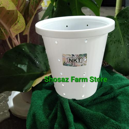 Jual Pot Bunga Tanaman Tinggi NKT BOZZ 25 Putih - Berlubang - Kota ...