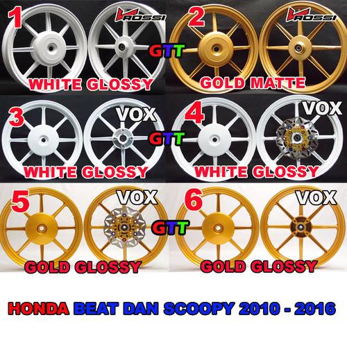 Jual VELG RACING HONDA BEAT DAN SCOOPY 2010. 2016 GOLD MATTE VROSSI - 3 ...