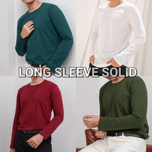Jual Kaos Polos Lengan Panjang Solid dan Misty Soft Cotton Combed 30s ...