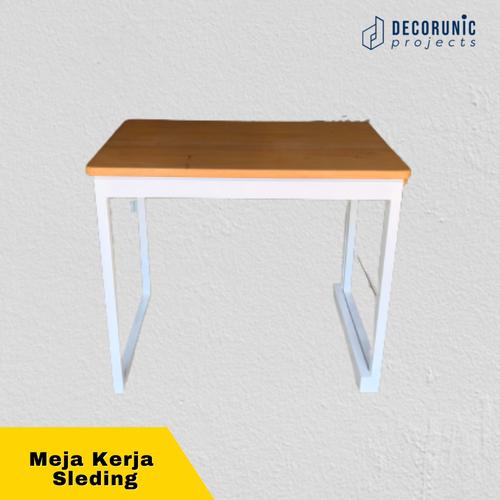 Jual Custom Meja Belajar Meja Kerja Sliding Kayu Mahoni Solid - Kab ...