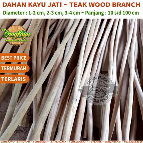 Jual Teak wood branch for macrame ranting dahan kayu jati natural ...