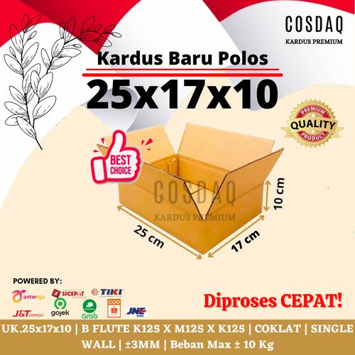 Jual DUS KARDUS PACKING 25x17x10 cm KARDUS BARU POLOS KUAT KARTON BOX ...