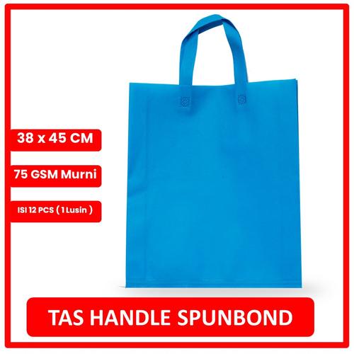 Jual Tas Spunbond Besar Handle ukuran 38 x 45 Lusinan - Warna Biru ...