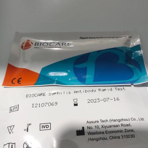 Jual Syphilis tes Card-Biocare, SYP-W23F, isi 25 tes - Kota Depok - GPS ...