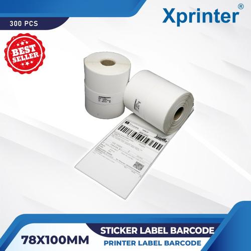 Jual LABEL STICKER THERMAL 78X100MM CORE 1" CETAK RESI TINGGAL TEMPEL ...