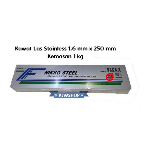 Jual Kawat Las Stainless Nikko 1.6 mm x 250 mm Pakan Stenlis 1.6mm 1,6 ...