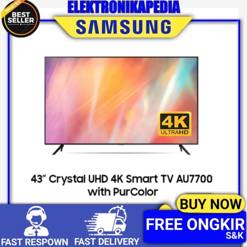 Jual LED TV SAMSUNG AU43AU7700 43au7700 SMART TV 43 INCH CRYSTAL UHD 4K ...