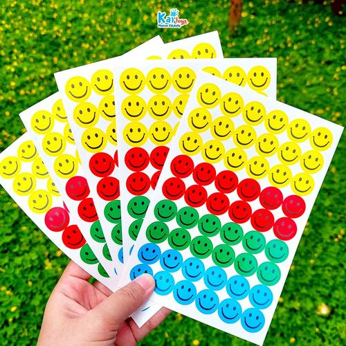 Promo Stiker Smile 1 PACK (10 lembar) / Reward Sticker Smiley / Stiker ...