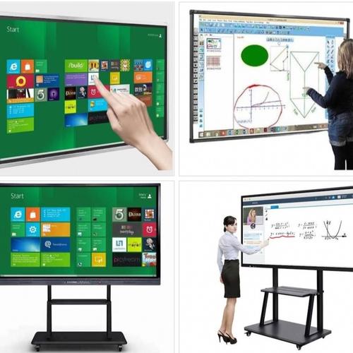 Jual interactive whiteboard/ smart TV touchscreen 65 inch + stand ...