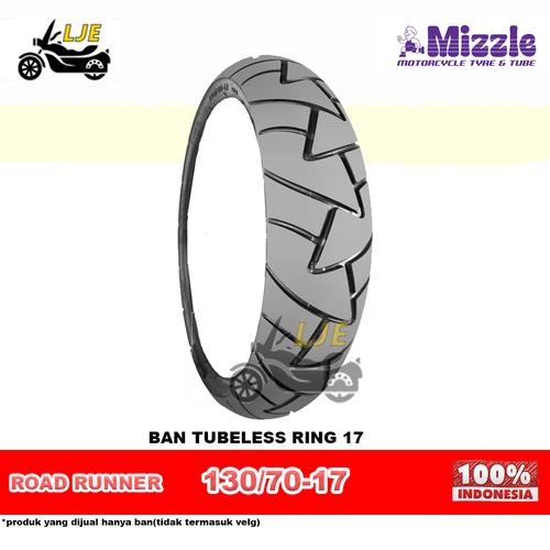 Jual Ban Tubeless 130/70-17 Mizzle Ring 17 Road Runner - Ban Motor ...