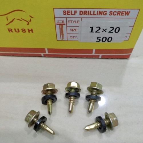 Jual Baut Roofing / Sekrup roofing kuning/Baut baja ringan 12x20 (2cm ...