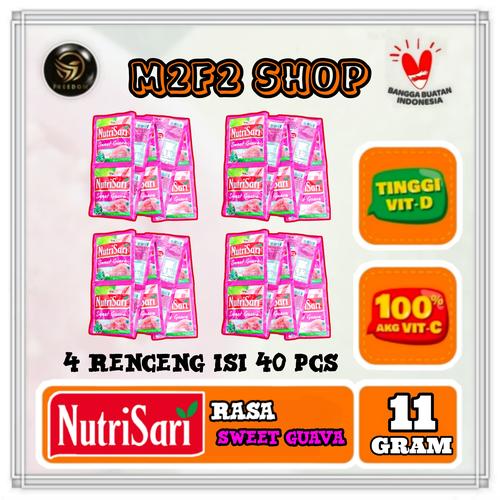 Jual NutriSari Minuman Serbuk Sweet Guava | Jambu Sachet- 11 gr (4 ...