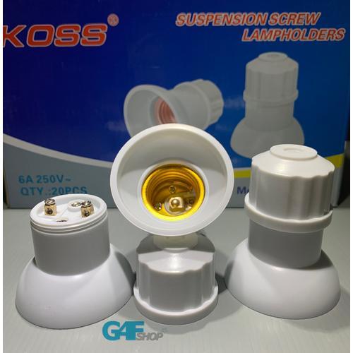 Jual FITTING LAMPU GANTUNG / FITING GANTUNG MODEL CORONG : PUTIH - Kota ...