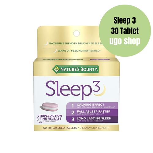 Promo Natures Bounty Sleep 3 Sleep Aid 10mg Melatonin Tidur Pulas - 15 ...