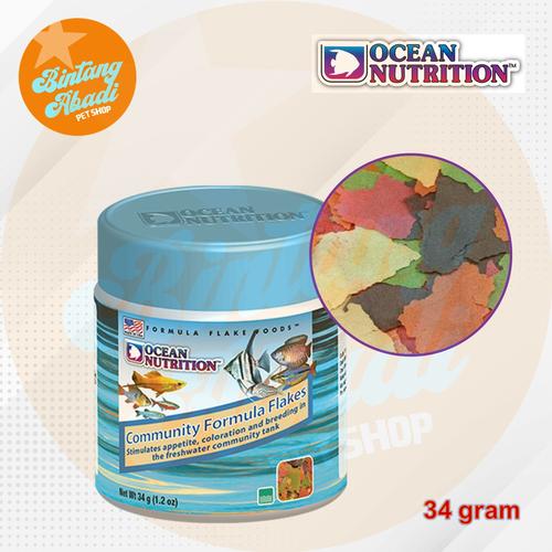 Jual Ocean Nutrition Community Formula Flakes ON Makanan Ikan Flake ...