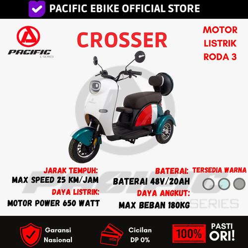 Promo Sepeda Listrik Roda 3 Motor Listrik Crosser Croser Kroser Pacific ...