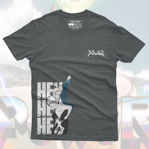 Jual Tshirt Power x Denji Anime Manga Chainsaw Man Grey - S - Kota ...