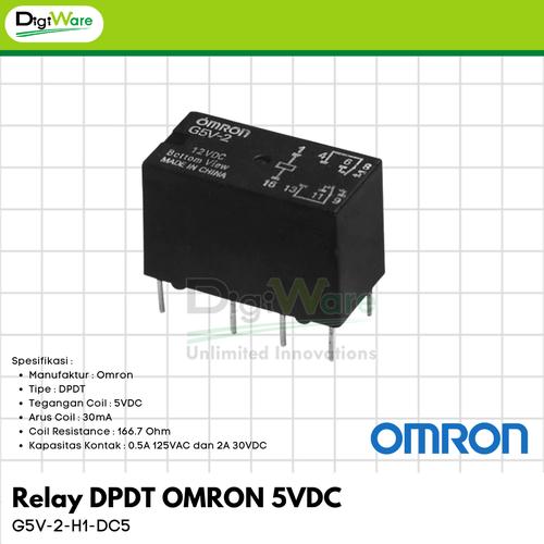 Jual Relay DPDT OMRON 5VDC G5V-2-H1-DC5 - Kota Surabaya - DigiWare ...