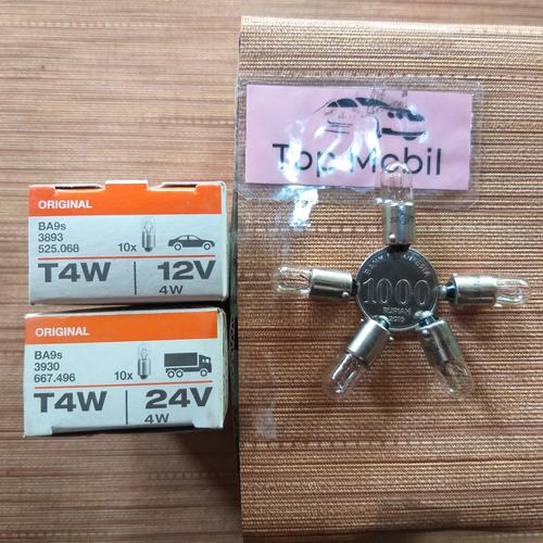 Jual Bohlam Senter Putar Kecil T4W 12V 4W 24V 4W merk Osram - Jakarta ...
