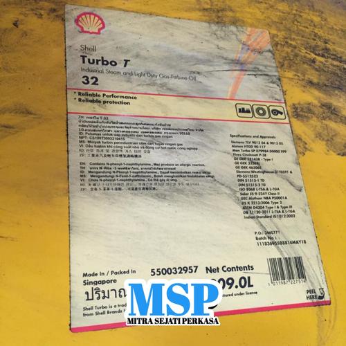 Jual Oli Shell Turbo T 32 drum 209ltr / Steam & Gas Turbine Oil ...