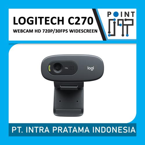 Jual Logitech C270 HD Webcam Widescreen for Office Zoom Meeting ...