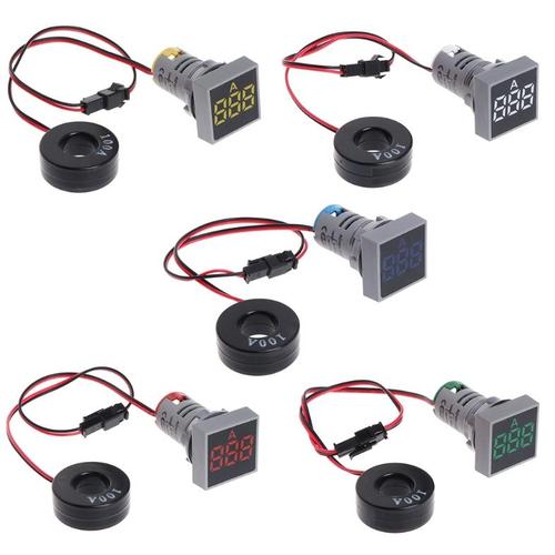 Jual 22MM 1-100A Digital Ammeter Current Meter Indicator Led Lamp Square - Jakarta Selatan ...
