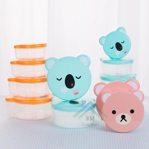 Jual Lunch Box Lunch Box Container 4In1 / Kotak Makan Karakter Lucu ...
