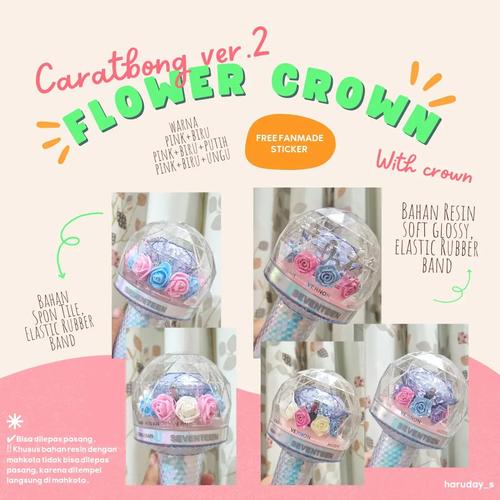 Jual FLOWER CROWN LIGHTSTICK/HIASAN LIGHTSTICK SEVENTEEN/HIASAN BUNGA ...